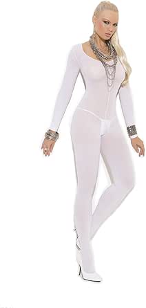 Elegant Moments white opaque long sleeve bodystocking 16-18-20-22 ...