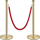 Goplus 4Pcs Stainless Steel Stanchion Posts Queue Pole Retractable 2 ...