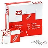 SAX 233 Paper Clip - 30mm, 100 Clips/Packet : Amazon.ae: Office Products