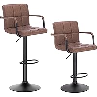 WOLTU® Barhocker BH113dbr-2 2er Set Barstuhl Tresenhocker Bistrohocker Designer Hocker mit ...