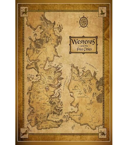Song Of Ice And Fire Map Westeros
