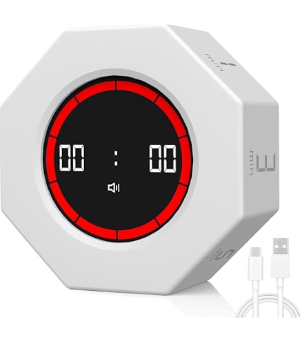 Productivity Timer Pomodoro Timer Cube - Hexagon Flip Clock With Custom ...