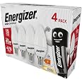 Energizer Led Candle 5.5W 40W Screw Bulbs 4 Pack (Warm White, E14 ...