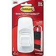 Command Jumbo Utility Hook, Pack of 1 Hook and 4 Adhesive Strips, White ...