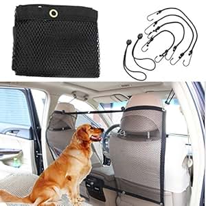 Pet Car Net, Focuspet Car Safety Net Car Travel Pet Net barrier Dog Net ...