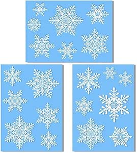 20 Large Snowflake Window Clings - Quick and Simple Christmas ...