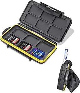 Beeway® Memory Card Carrying Case Holder for SD SDHC SDXC - 12 Slots ...