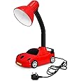 Racing Car Desk Lamp Flexible Red and Black with LED Golf Ball Bulb 4w ...