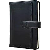 AccuPrints Hard Bound A5 Diary with PU Leather Belt Lock Pages 200 for ...