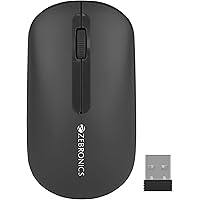 Amazon.in: Buy ZEBRONICS Charm Rechargeable Wireless Mouse, Dual Mode (2.4GHz + BT), Dual ...