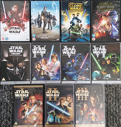Buy Star Wars 1-9 +0 The Complete Collection Saga + Digitally Mastered ...