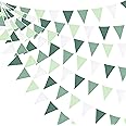 32Ft Sage Green Bunting Banner Party Decorations Avocado Green Fabric ...