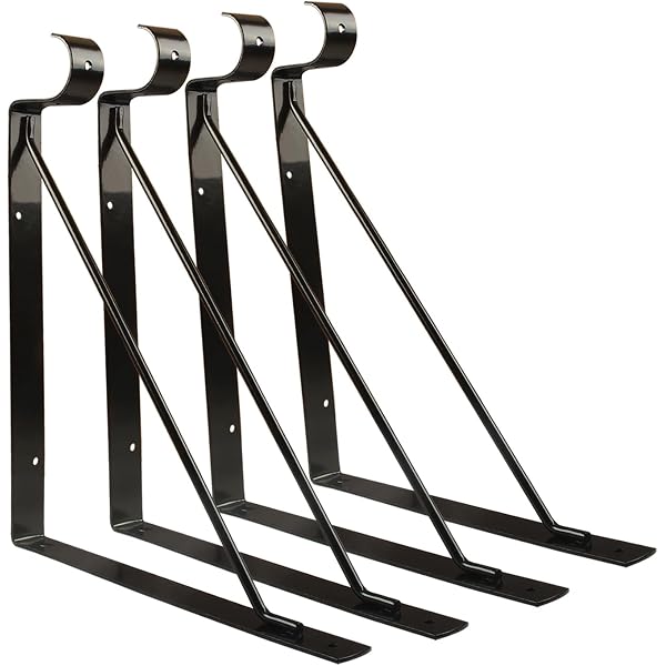 Welded Heavy Duty Closet Rod Shelf Support Bracket