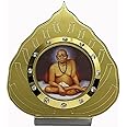 Shoppersduniya Shri Swami Samarth Idol in Golden Leaf for Car Dashboard ...