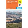 The Cheviot Hills Map | Jedburgh & Wooler | Ordnance Survey | OS ...