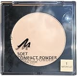 Manhattan Soft Compact Powder, Helles Kompakt Puder mit Puderquaste für ...
