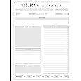 Project Planner Notebook: Project Management Workbook With Checklist ...