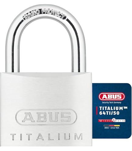Abus Vorhängeschloss Messing – Sicherheitslevel 5 Mit 5 Schlüsseln ...