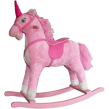 Rocking Horse Unicorn pink: Amazon.co.uk: Toys & Games