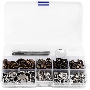 Borchie (80 Pcs) - Argento e Bronzo, Metalliche, Rivetto in Pelle ...