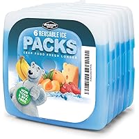 Dynamic Gear Reusable Ice Pack Blocks, 6 Pack | Slim, Lightweight ...