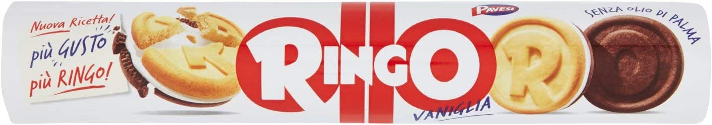 Ringo - Biscotti - Vaniglia - 12 pezzi da 165 g [1980 g]: Amazon.it ...