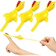 3 Pieces Slingshot Chicken Stretchy Flying Chickens Flick Toy Rubber ...