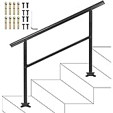 BotaBay Stair Handrail,91.4x102.6cm Handrails for Outdoor Steps Fit 0 ...