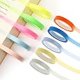 Abeillo 10 Rolls Highlighter Tapes, 6mm x 5m Colored Transparent Tape ...
