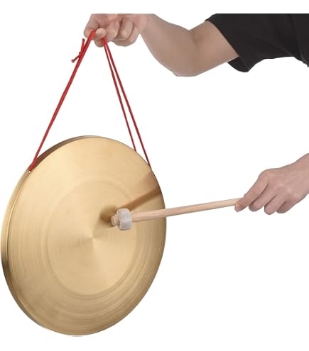 Home Office Decorative Gong RUIMIMI Chinese Traditional Brass Gong – 14 ...