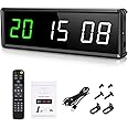 PELLOR Gym Timer, Gym Clock, LED Countdown Countdown Digital Wall Clock, Interval Timer With ...