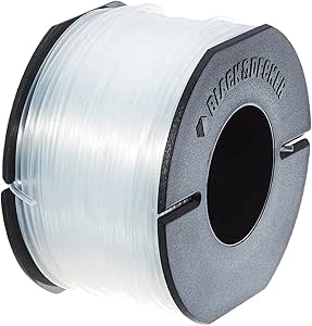 BLACK+DECKER Bobine de Rechange pour Coupe-Bordures, 50 m de Fil en Nylon Transparent et ...