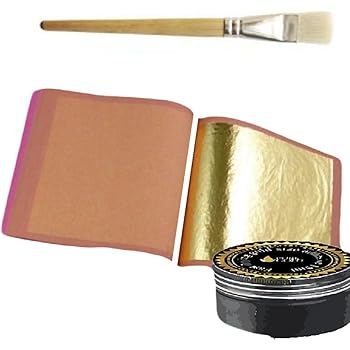 Pebeo / Gedeo Gold Leaf Kit - 25 leaves Gold Coloured Gilding Foil ...
