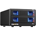 Hard Drive Enclosure, CENMATE Aluminum 2 Bay RAID Enclosure with Fan ...