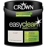 2.5L CROWN Easy Clean MATT Emulsion Multi Surface Paint That can be Used on Walls, Ceilings ...