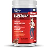 Buy Gritzo SuperMilk Height+ (13+y Girls), 13g Protein Powder (Double ...