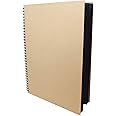 Artway Enviro – Spiral Bound A3 Black Card Sketchbook – Portrait - 60 Sides/30 Pages of Recycled ...