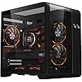 Ionz KZ-SW Curve - PC Gaming Case mATX - Mid Tower, Dual Chamber with ...