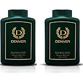DENVER Hamilton Premium Body Talc - 300GM Each (Pack of 2) | Scented ...