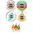 Jai Jagannath Ji Self Adhesive PVC Hindu Waterproof Stickers for Pooja ...