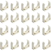 100 Pcs U-Shaped PVC Water 25mm Pipe Clamps Clips, U-Shaped Buckles Fit ...