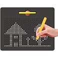 Toy Imagine Magnetic Clipboard Drawing Pen Ball Beads Compressed Magnet ...
