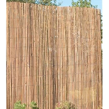 Slatted Bamboo Screening ( 5m Wide x 2m High ) - Natural Garden Fence ...