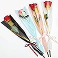NatureMan100 Counts /4 Colors Single Rose Packaging Bag Flower Bouquet ...
