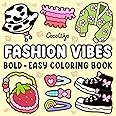 Fashion Vibes: Coloring Book for Adults and Teens, Bold and Easy ...