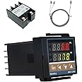 Digital Temperature Controller REX-C100, 0℃~1300℃ Alarm PID Temperature Controller Kits Digital ...