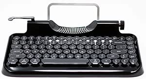 Rymek Typewriter Style Mechanical Wired & Wireless Keyboard with Tablet ...