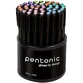 Pentonic 0.7mm Ball Pen | Vibrant Multicolor Body | Blue Ink, Pack of ...