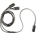 Call Center Headset QD Cable Y Splitter Adapter Trainer Cable for ...