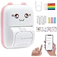 DIFCUL Mini Thermal Printer,Bluetooth Labler Maker,Portable Inkless ...